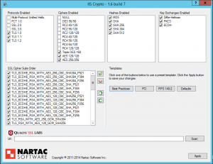 Changing SSL/TLS Cipher Suites